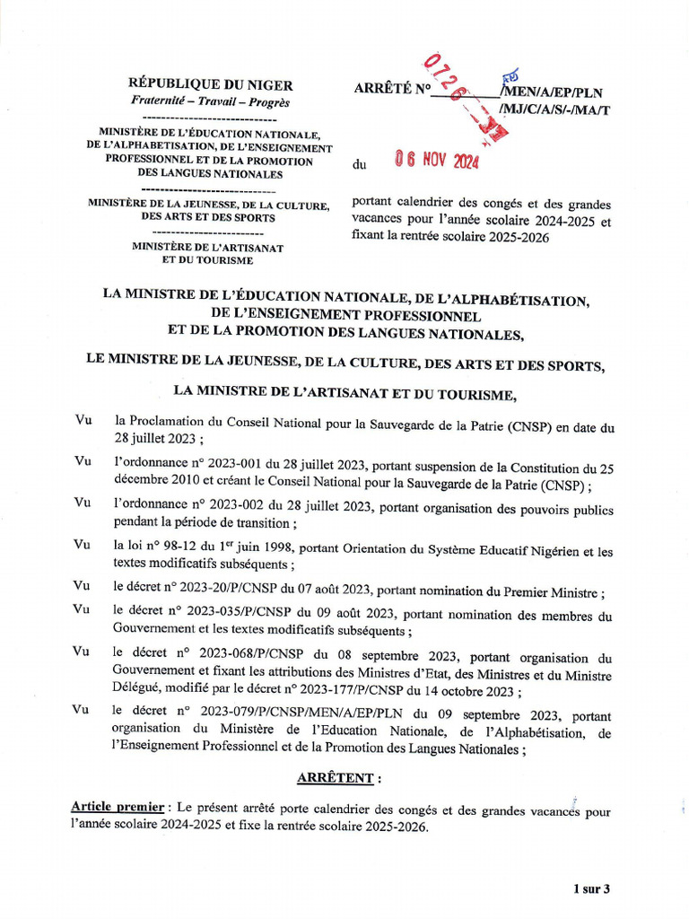 Portant Calendrier Des Conges Et Des Grandes Vacances Annee Scolaire ...