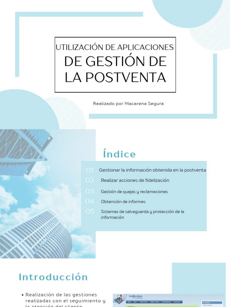 Utilización de Aplicaciones de Gestión de La Postventa | PDF | Apoyo | Mesa de ayuda