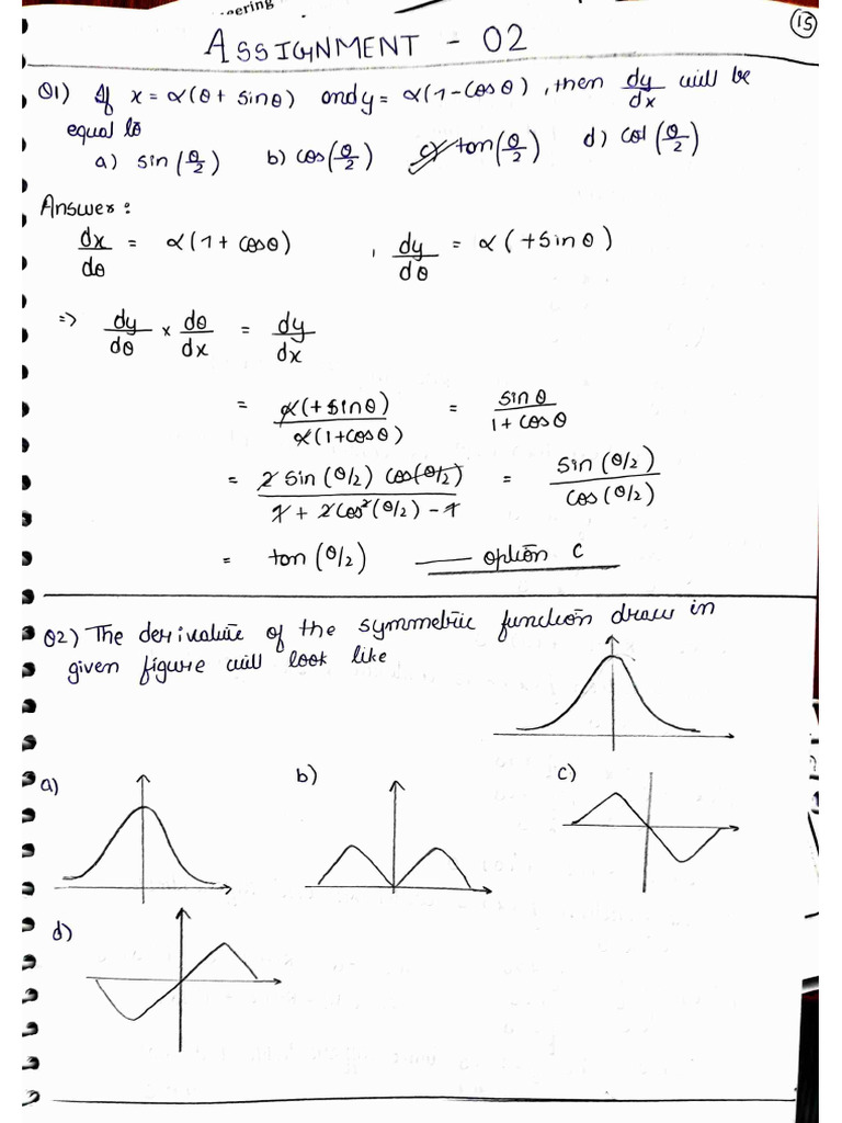 Calculus Assignment 2 | PDF