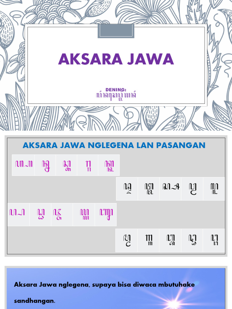 Aksara Jawa | PDF