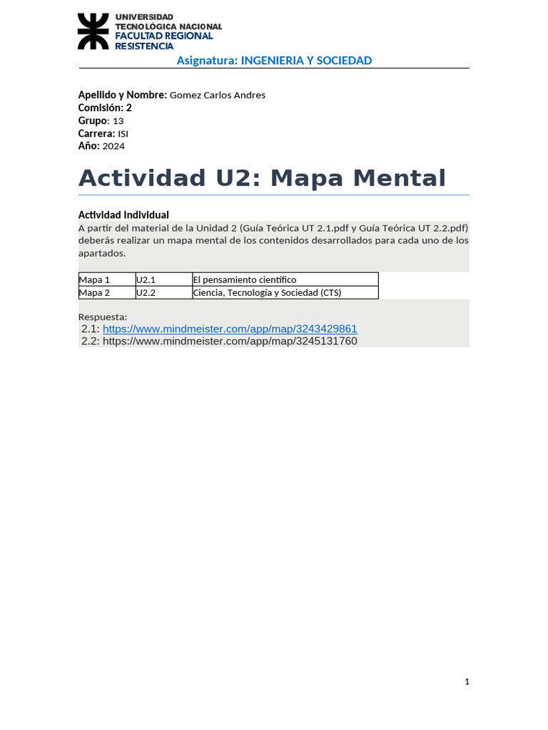 S4 U2 Actividad MapaMental | PDF