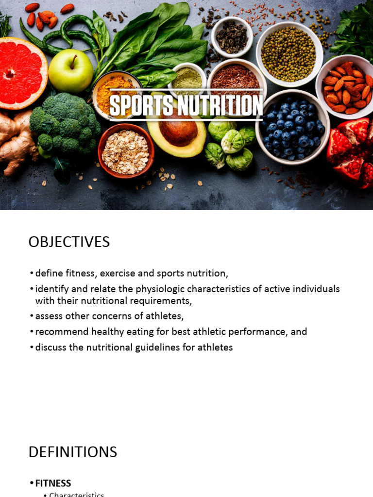Sports Nutrition | PDF | Dietary Supplements | Food Energy