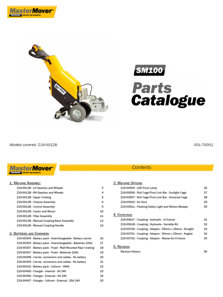 SM100 Z19-00128 Parts Catalogue Rev1 | PDF | Manufactured Goods ...