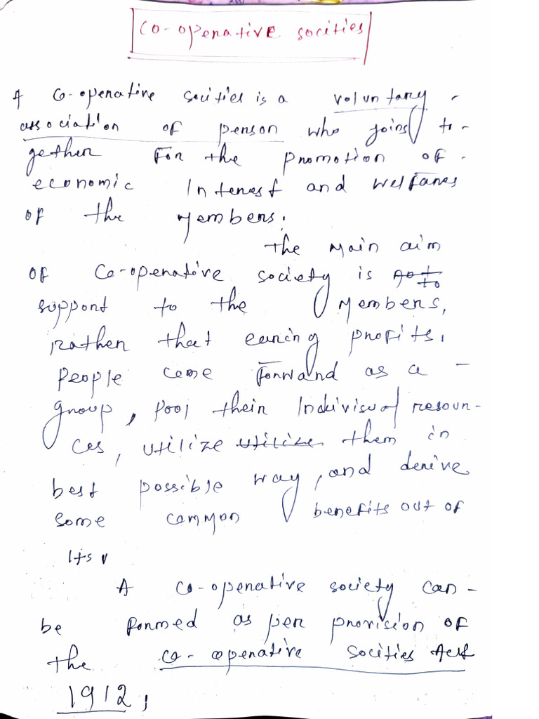 Co-Operative Society Act - 1912 | PDF | Cooperative | Profit (Economics)