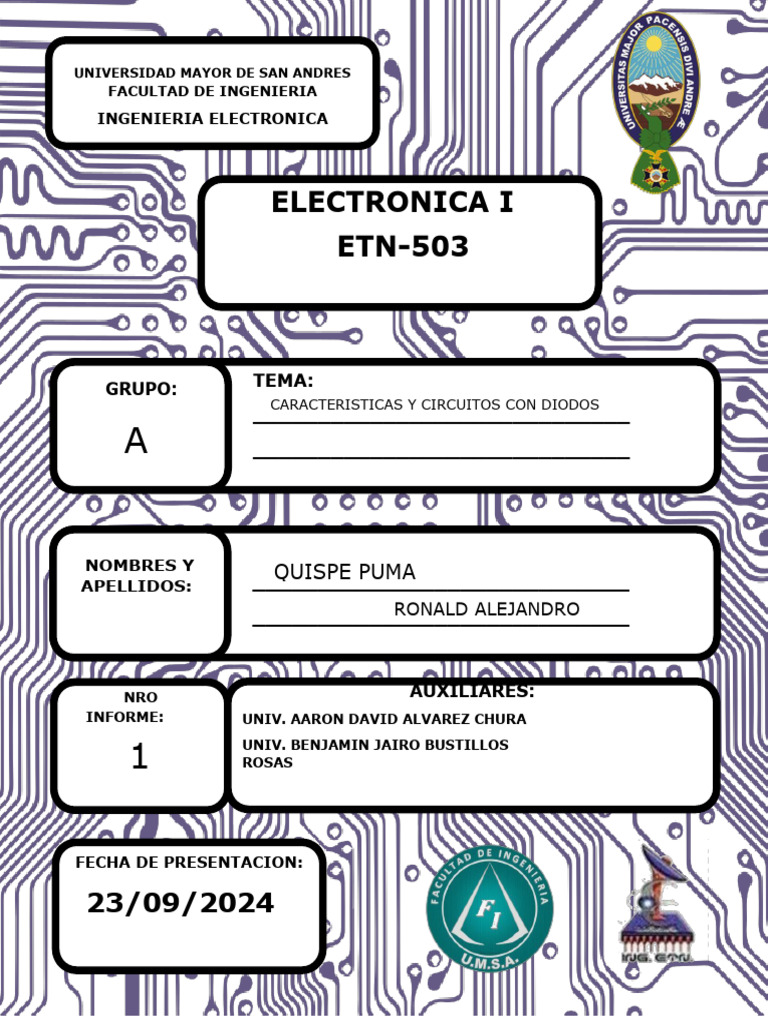 Informe 1 Ronald Alejandro Quispe Puma | PDF | Metrología | Cantidades ...