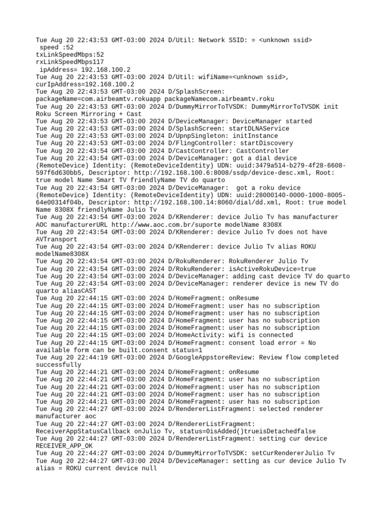 Ourlog 3040 | PDF | Roku | Data Compression