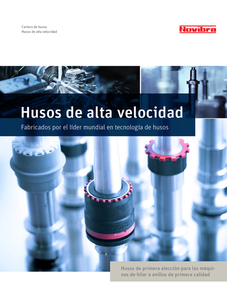 Novibra High Speed Spindles Brochure 3435 Es | PDF | Rodamiento (Mecánico)