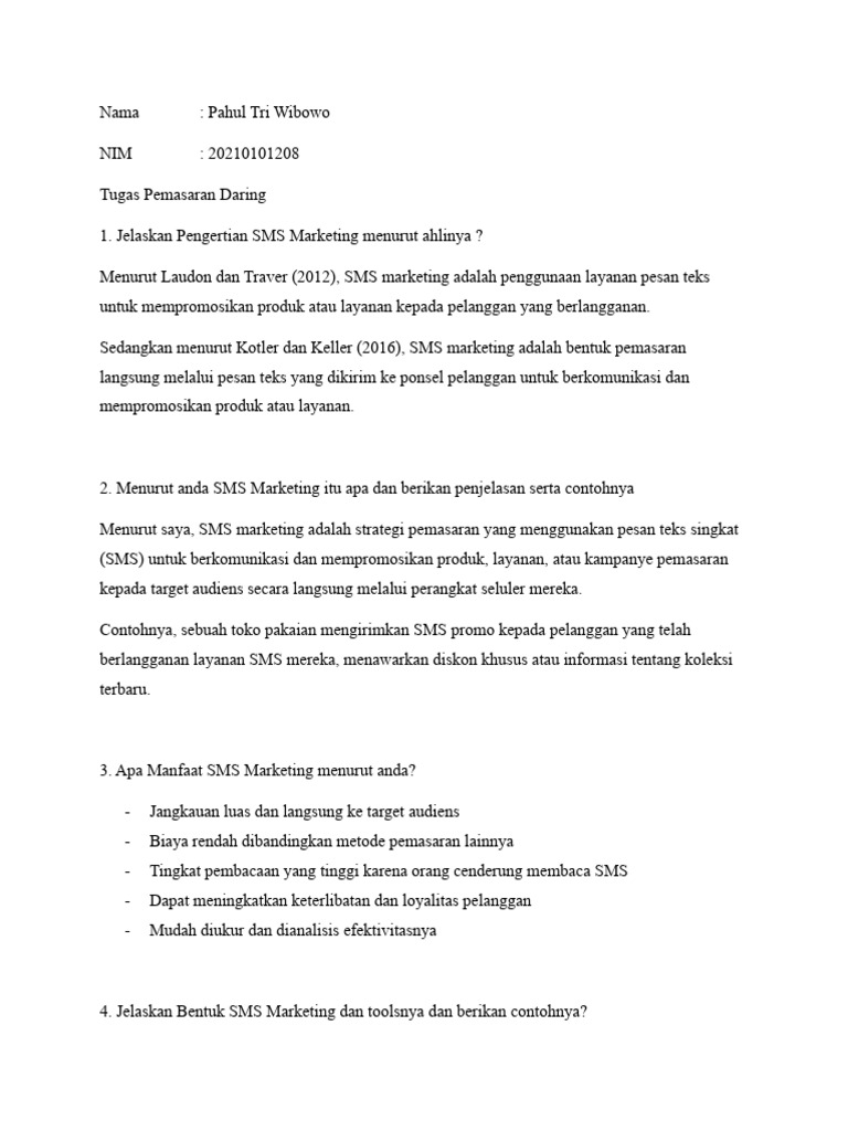 Pahul Tri Wibowo - 20210101208 - Tugas 2 | PDF