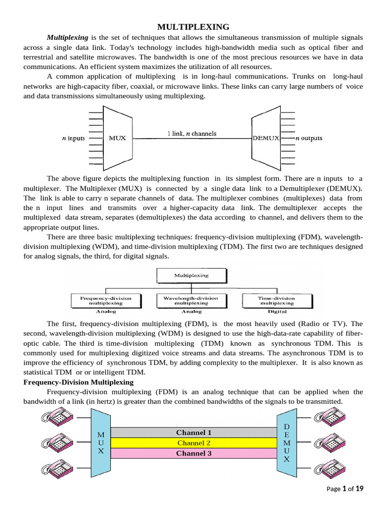 DCN 3 | PDF | Multiplexing | Frequency Modulation