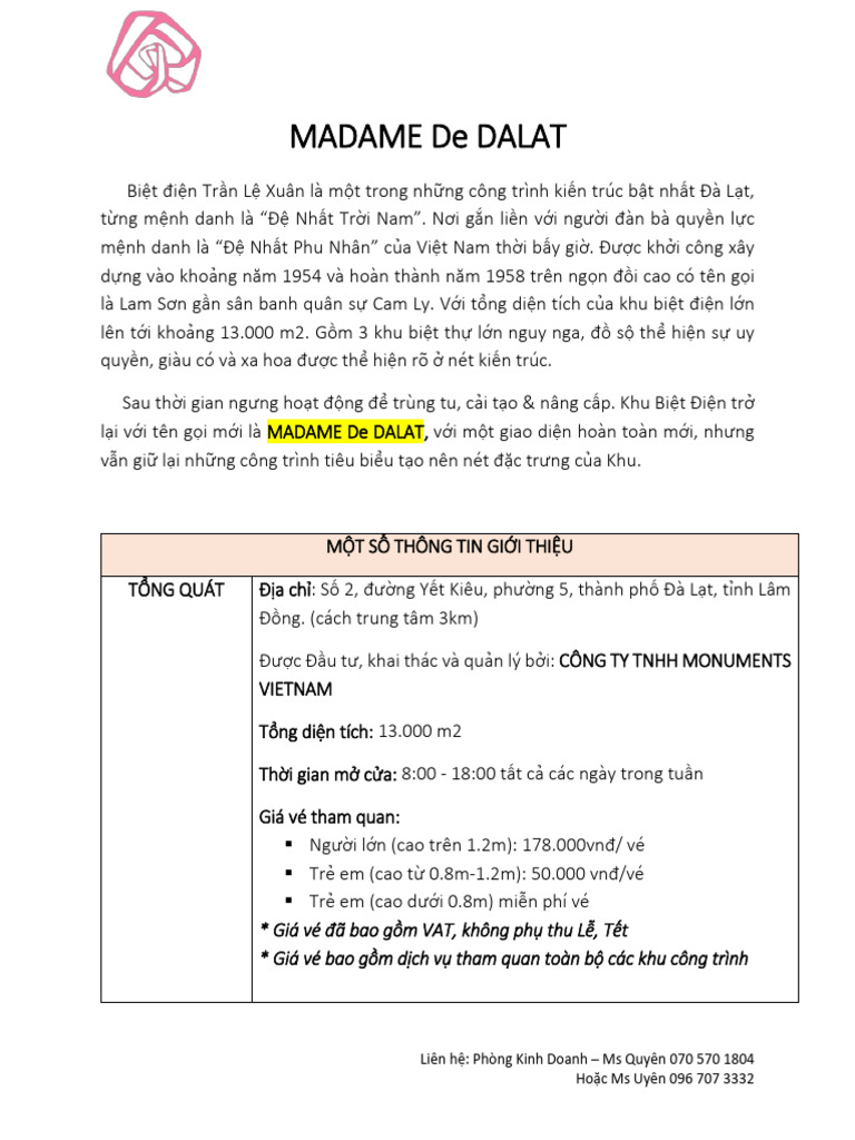 MADAME de DALAT - N I Dung T NG Quát | PDF