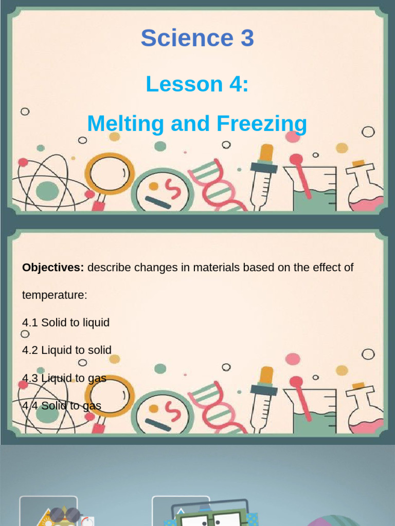 Lesson 4 - Melting and Freezing | PDF
