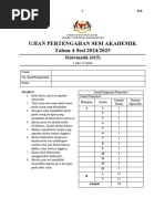 SKEMA UASA MT THN 6 SET 2 2024 2025 BY CIKGU GORGEOUS | PDF