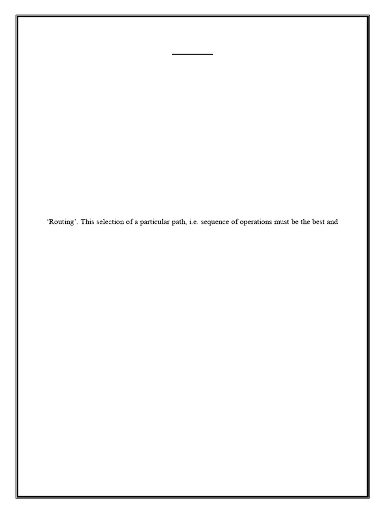 Production Routing Essentials Pdf Mathematical Optimization