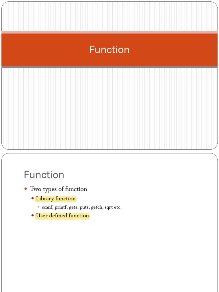 Lecture 8 Function | PDF | Parameter (Computer Programming) | Scope ... Lecture 8 Function | PDF | Parameter (Computer Programming) | Scope ...
