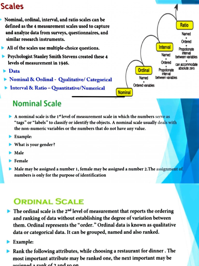 Scaling & Types of Scaling - Notes | PDF