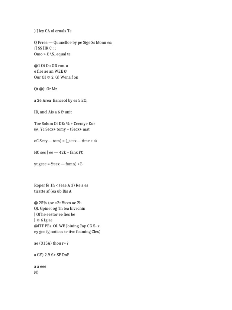 Scanned Text Output | PDF