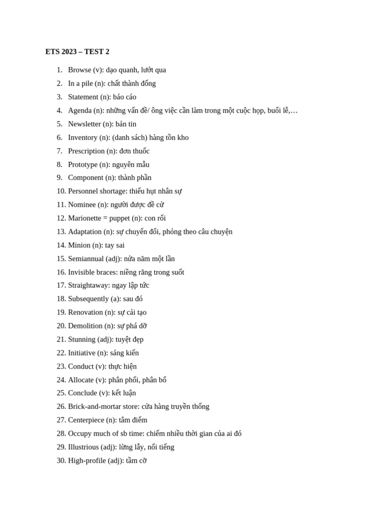 TOEIC - ETS 2023 (T M I) | PDF