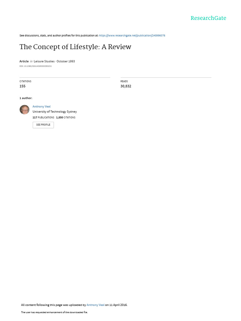 1993 Lifestyle Concept Review LS 124 233-52 Veal | PDF | Market (Economics) | Psychology
