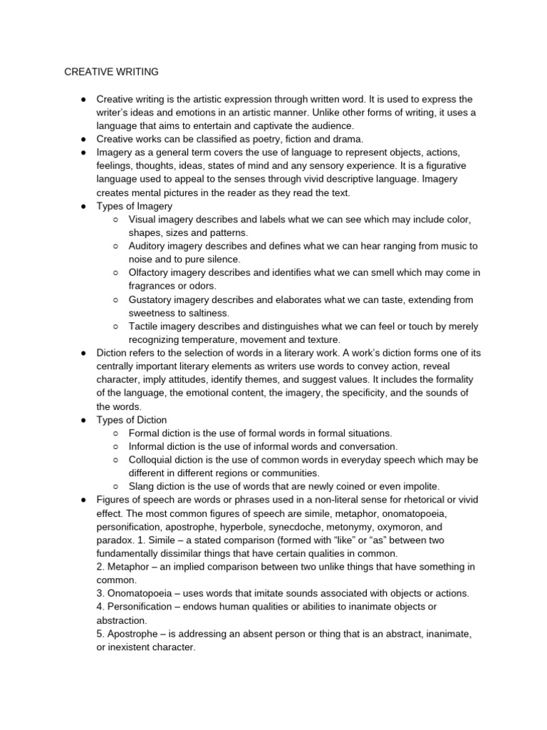 Reviewer Creative Writing | PDF | Poetry