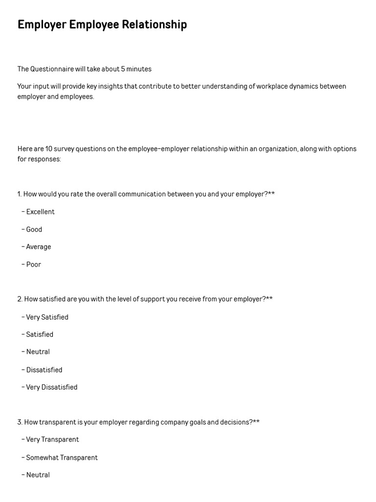 Employer Employee Relationship - Docx - 20241016 - 104911 - 0000 | PDF ...