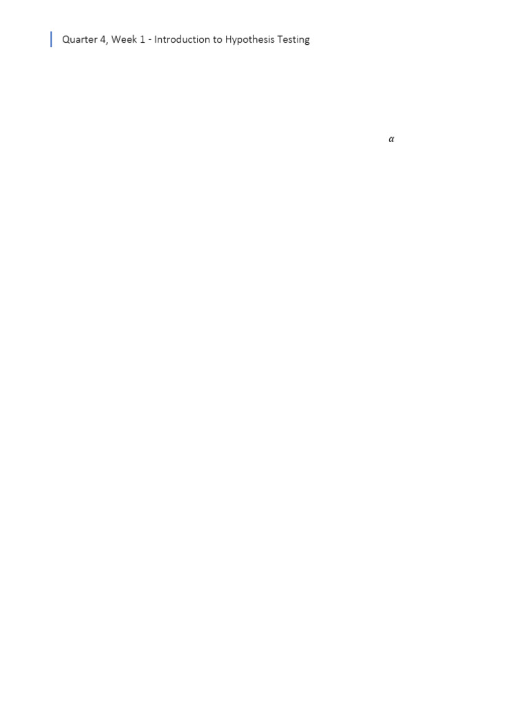 Performance Task 1 Introduction To Hypothesis Testing Pdf 9648