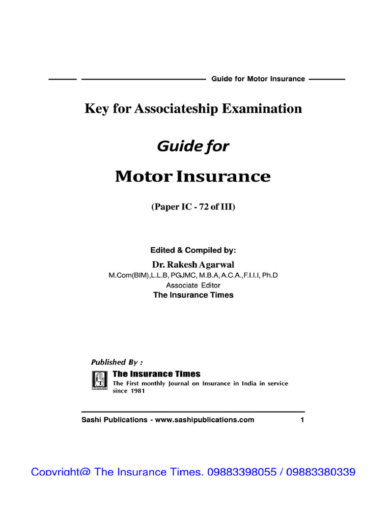 Motor Insurance Ebook IC 72 - Flip PDF - FlipBuilder | PDF