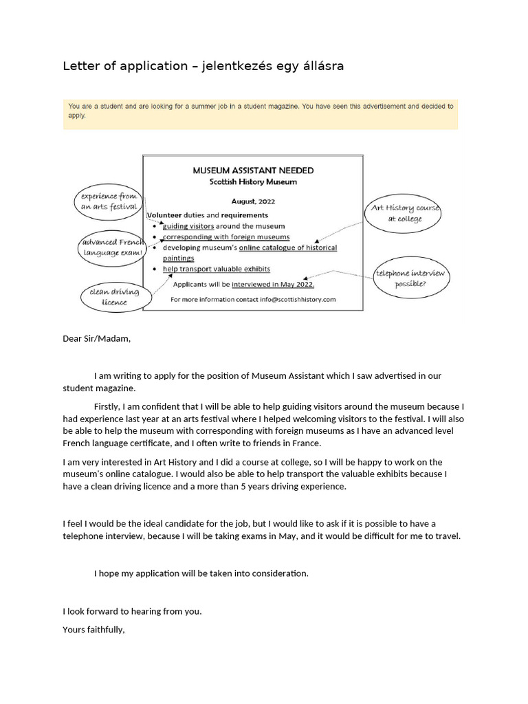 Letter of Application Minta | PDF