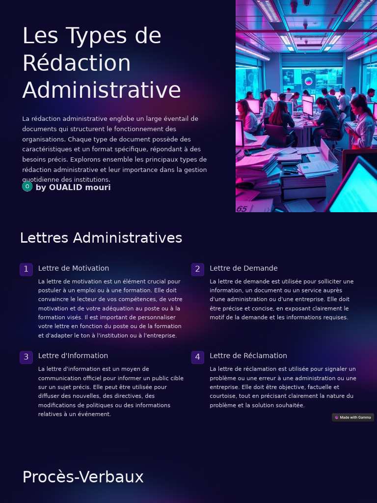 Les Types de Redaction Administrative | PDF | Sodles