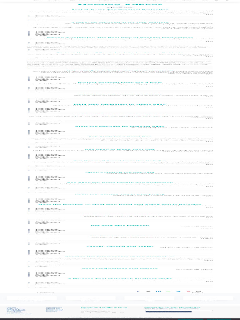 Morning Adhkar - Life With Allah | PDF | Islamic Belief And Doctrine ...