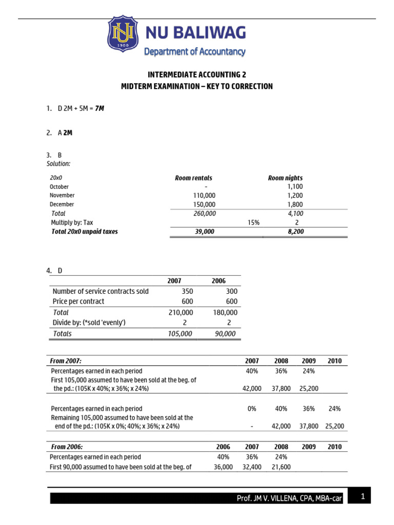 IA2 Midterm Exam Solution | PDF | Bonds (Finance) | Present Value