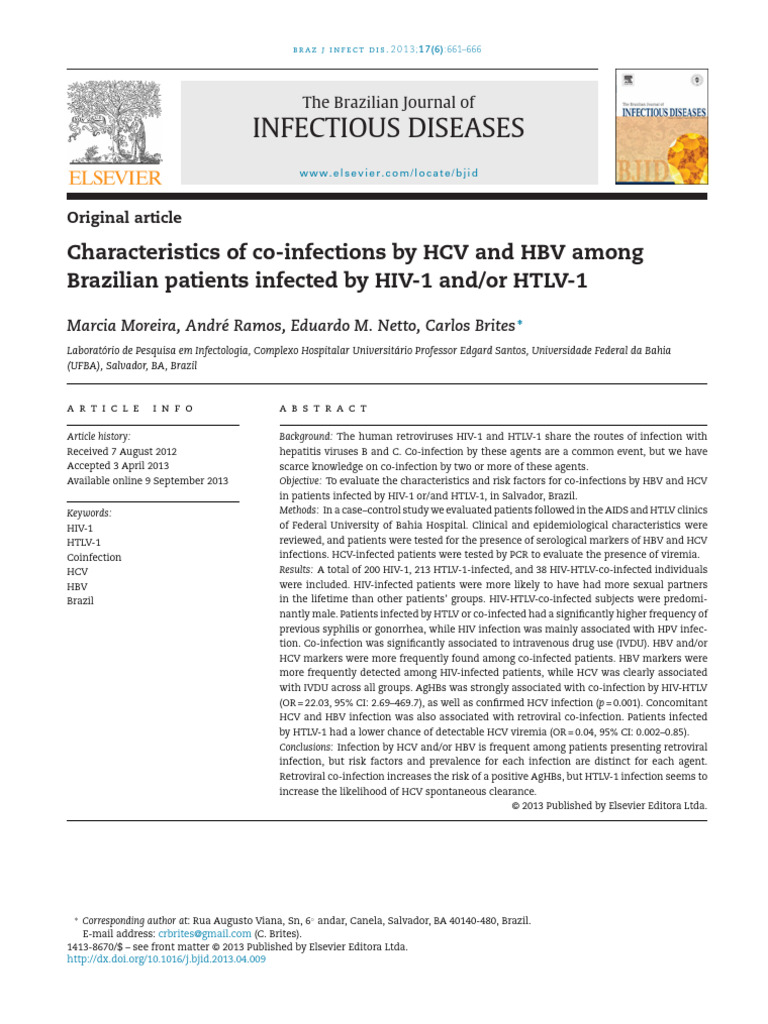 HIV, HTLV, HBV, HCV Co-Infections in Brazil | PDF | Hepatitis C | Hiv