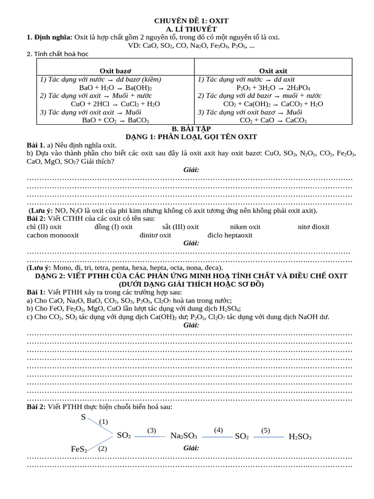 CHUYeN de OXIT 6ed7893c50 | PDF