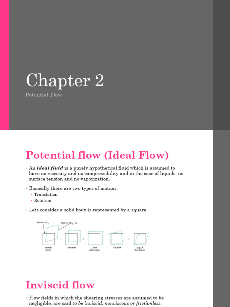 Chapter 2 Potential Flow | PDF | Teaching Methods & Materials