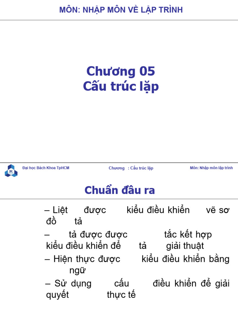 Ch05 - Cau Truc Lap | PDF