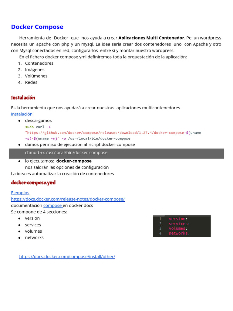5-.Docker Compose | PDF | Word Press | Red mundial