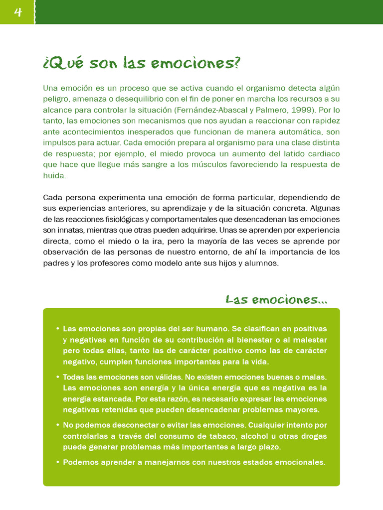QUE SON LAS EMOCIONES | PDF | Las emociones | Temor