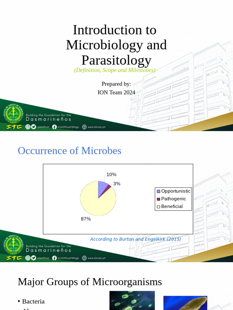 Introduction To Microbiology and Parasitology | PDF | Microbiology | Microorganism
