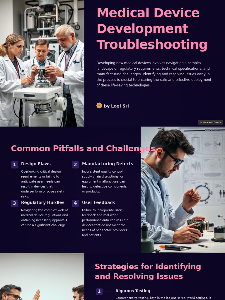 Medical Device Development Troubleshooting | PDF | Computers
