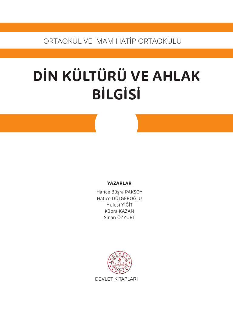 Din Kulturu Ve Ahlak Bilgisi 5 | PDF