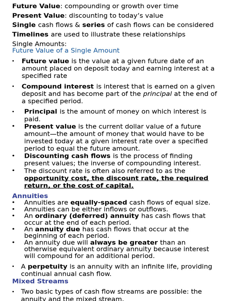 Theoretical of Time Value | PDF | Interest | Loans