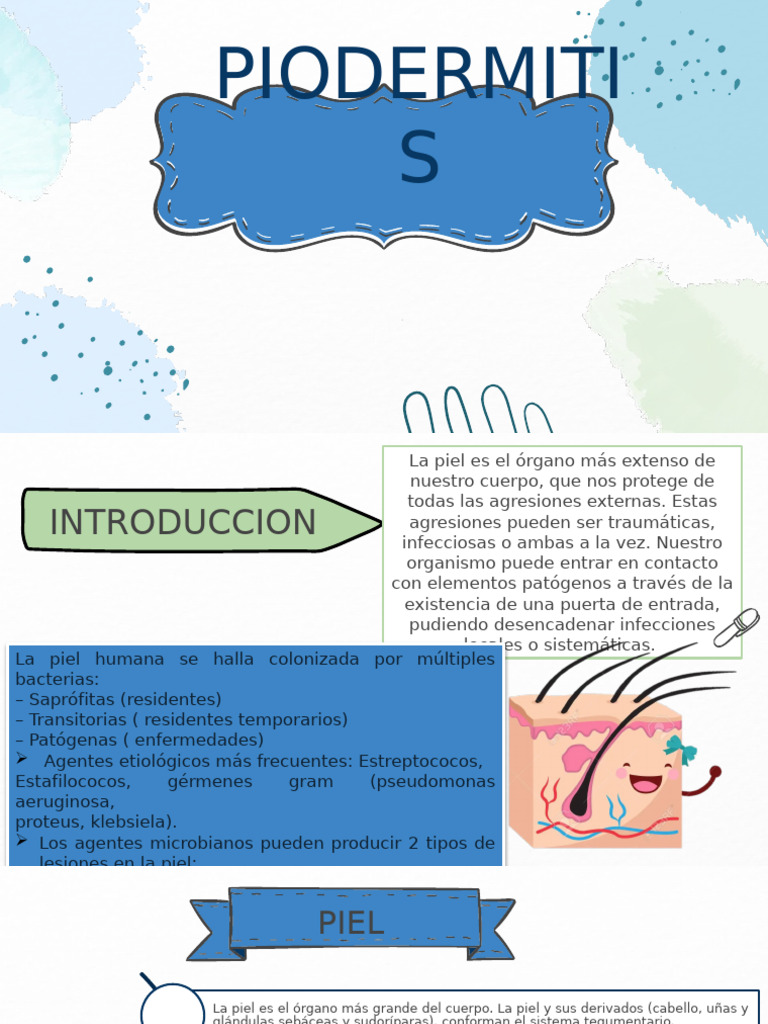 Piodermitis UDABOL | PDF | Piel | Microbiología