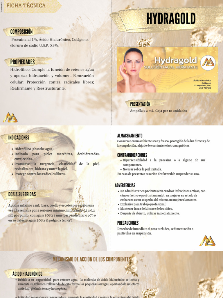 (FT) Hydragold | PDF | Colágeno | Agua