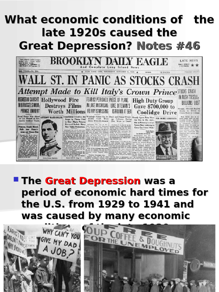 Great Depression Causes | PDF