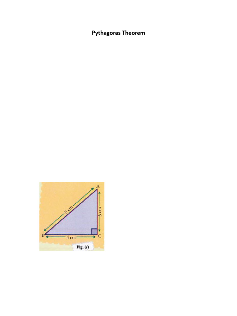 Pythagoras Theorem: Objective | PDF | Triangle | Classical Geometry