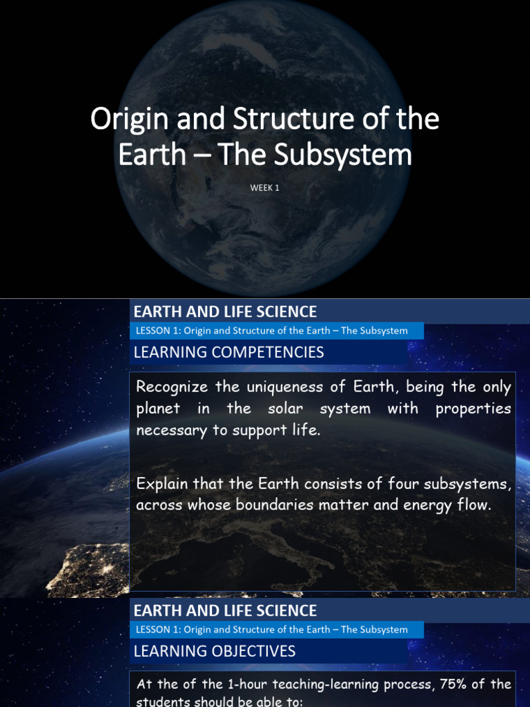 Week 1 - Els | PDF | Inflation (Cosmology) | Earth