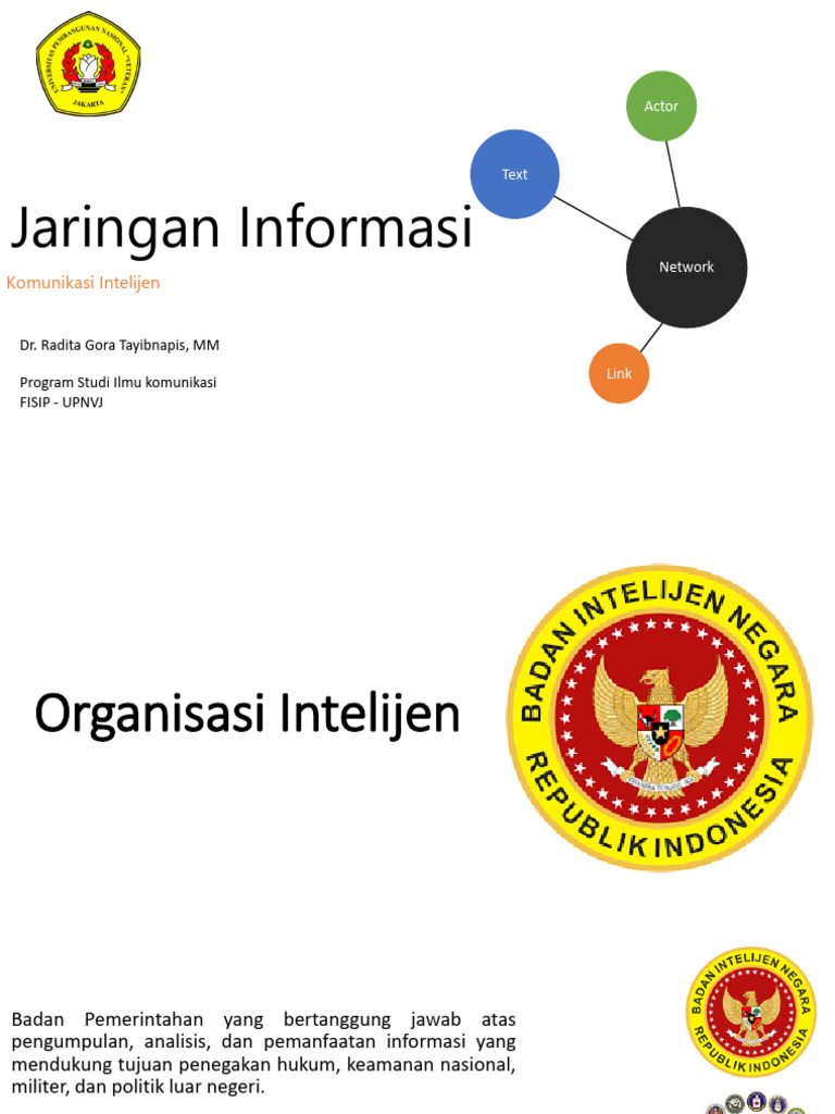 Jaringan Informasi dalam Intelijen | PDF | Teknologi & Rekayasa