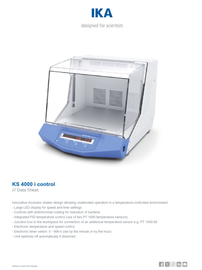 Data Sheet KS 4000 I Control | PDF | Timer | Electrical Engineering