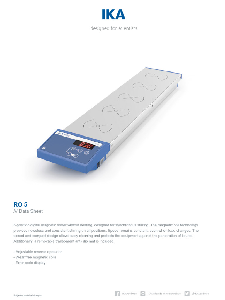 Data Sheet RO 5 | PDF | Technology & Engineering