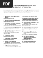 Emergency Numbers | PDF | Emergency Management | Wellness