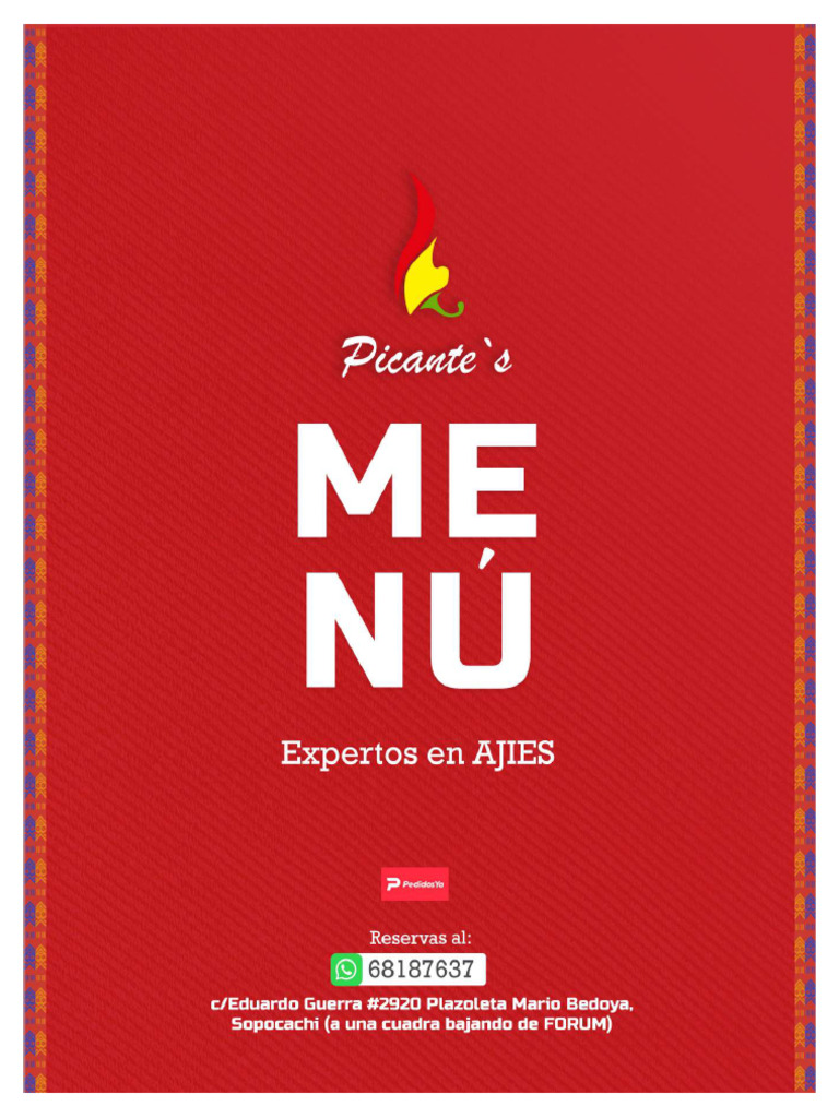Menú Picantes | PDF